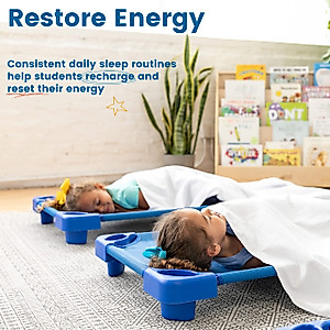 ECR4Kids Blanket, Rest Time Accessories, White, 12-Pack