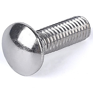 8 Sets Universal Headboard or Footboard Hardware Nuts and Bolts 4 inches and 2 1/2" Long,for Furniture, Cots, Beds, Crib and Chairs Round Head Square Neck Bolt,Carriage Bolt