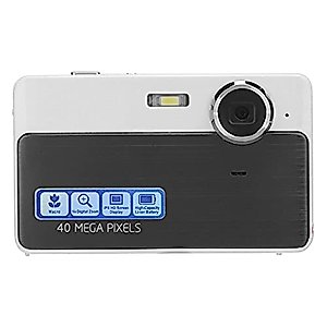 PUSOKEI Digital Camera for Kids, Small Digital Camera with 16x HD Digital Zoom 32GB, 2.4 Inch IPS Screen Mini Video USB Rechargeable Camera(Black)