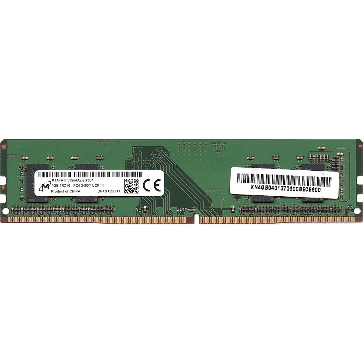 Micron 4GB PC4-2400 DDR4 288-Pin Desktop Dimm Memory Module Mfr P/N MTA4ATF51264AZ-2G3B1