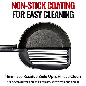 iPrimio Cat Litter Scoop Metal with Deep Shovel - (Black) - Non Stick Plated Aluminum Cat Litter Scooper for Litter Box - Designed by Cat Owners - Patented Sifter with Holder - Super Solid Handle