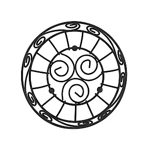 Spectrum Diversified Scroll Fruit Bowl, Large, Black