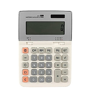 MJWDP Calculator Classic Durable Financial Accounting Money Large Dual Power Large Screen Large Buttons Desktop Solar