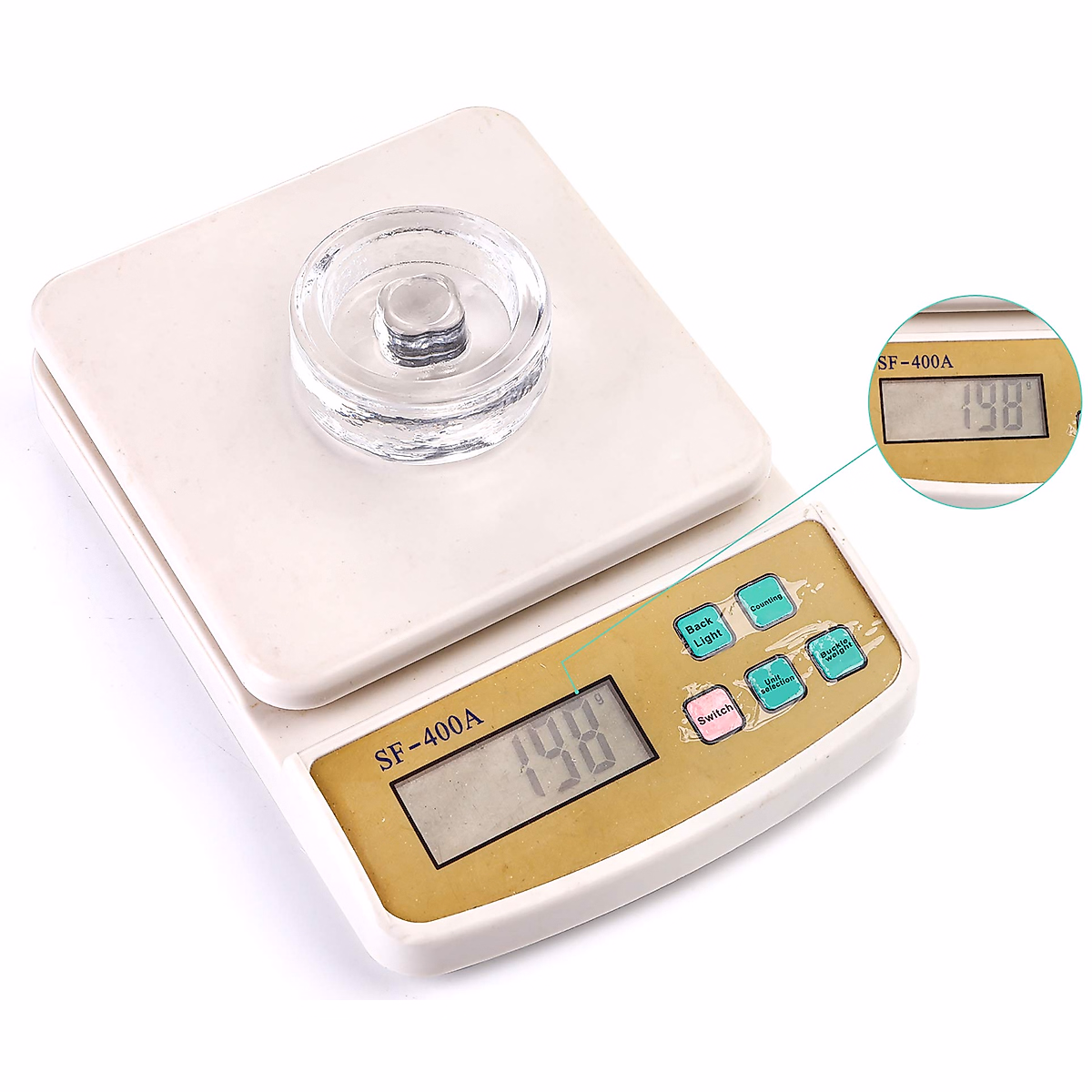 Yesland 9 Pack Fermentation Glass Weights with Easy Grip Handle, Fermentation Weights for Wide Mouth Mason Jar, Sauerkraut, Vegetables, Pickles, Kimchi and Other Fermented Food