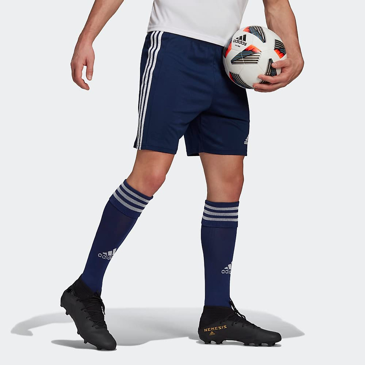 adidas Men's Squadra 21 Shorts, Team Navy Blue/White, Medium