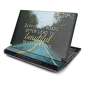 MightySkins Skin Compatible with Alienware Area-51M 17" (2019) - Difficult Roads | Protective, Durable, and Unique Vinyl Decal wrap Cover | Easy to Apply, Remove, and Change Styles | Made in The USA