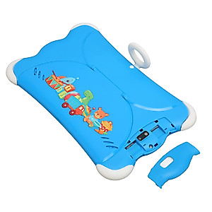 GLOGLOW 7 Inch Toddler Tablet, Dual Camera 3GB RAM 32GB ROM Blue Multifunction Eye Protection Call Kids Tablet for Education (US Plug)