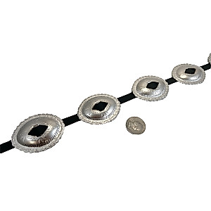 Funk Plus Hat Band Oval Concho Genuine Leather USA Made For Tophat Slash Hat Cowboy Steampunk Cosplay