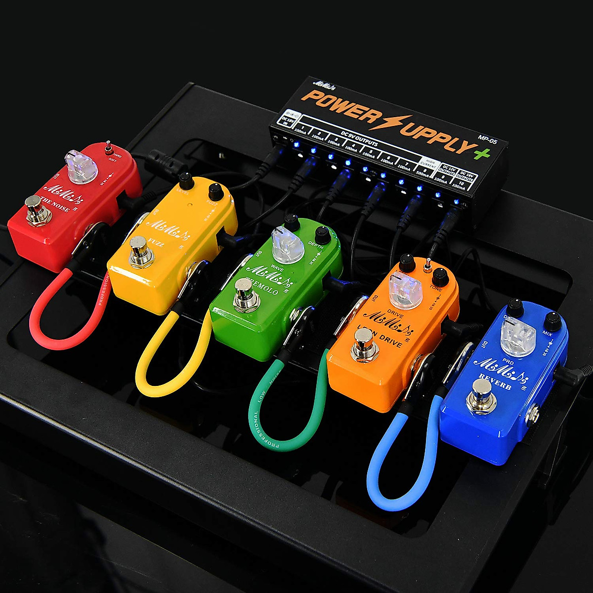 MIMIDI Overdrive Pedal, Mini Leon Drive Guitar Effect Pedal with True Bypass (M16 Orange)