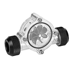 G1/4" Water Flow Indicator, Flow Meter Indicator for PC Water Cooling(Black)