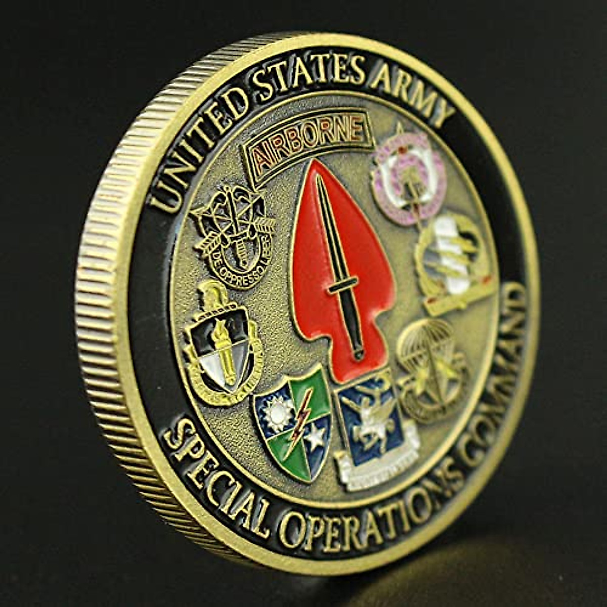 United States Army Special Operations Command Commemorative Coin Bronze Plated Challenge Coin Military Fans Collectible Gift