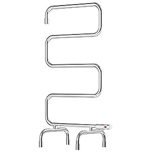 DAILYLIFE Towel Warmer Rack Stainless Steel, Wall Mount & Free Standing, Bended Heated Towel Rack, Drying Rack for Bathroom Space Saving 50W Mirror Polished