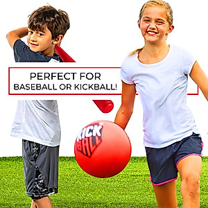 Franklin Sports Thrown Down Baseball Bases with Home Plate and Pitcher's Rubber - Rubber Base Set Perfect for Baseball, Teeball, and Kickball - Five Piece Orange