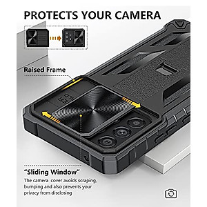 SOiOS for Samsung Galaxy A53 5G Case: Military Grade Drop Proof Protection Cover with Kickstand | Matte Textured Rugged Shockproof TPU | Protective Cell Phone Case for Galaxy A53 5G Phone