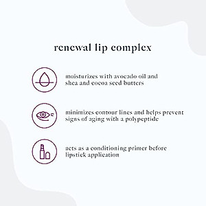 Dermalogica Renewal Lip Complex Anti-Aging Lip Balm Moisturizer for Dry Lips - Smoothes Rough, Uneven Lips and Minimizes Contour Lines, 0.06 Fl Oz
