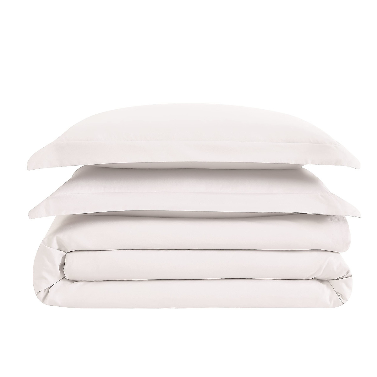 London Fog Garment Washed Solid Duvet Set White Microfiber 2-Piece Twin XL Duvet Set, Solid Themed, Adult and Teen, Oeko-TEX Certified