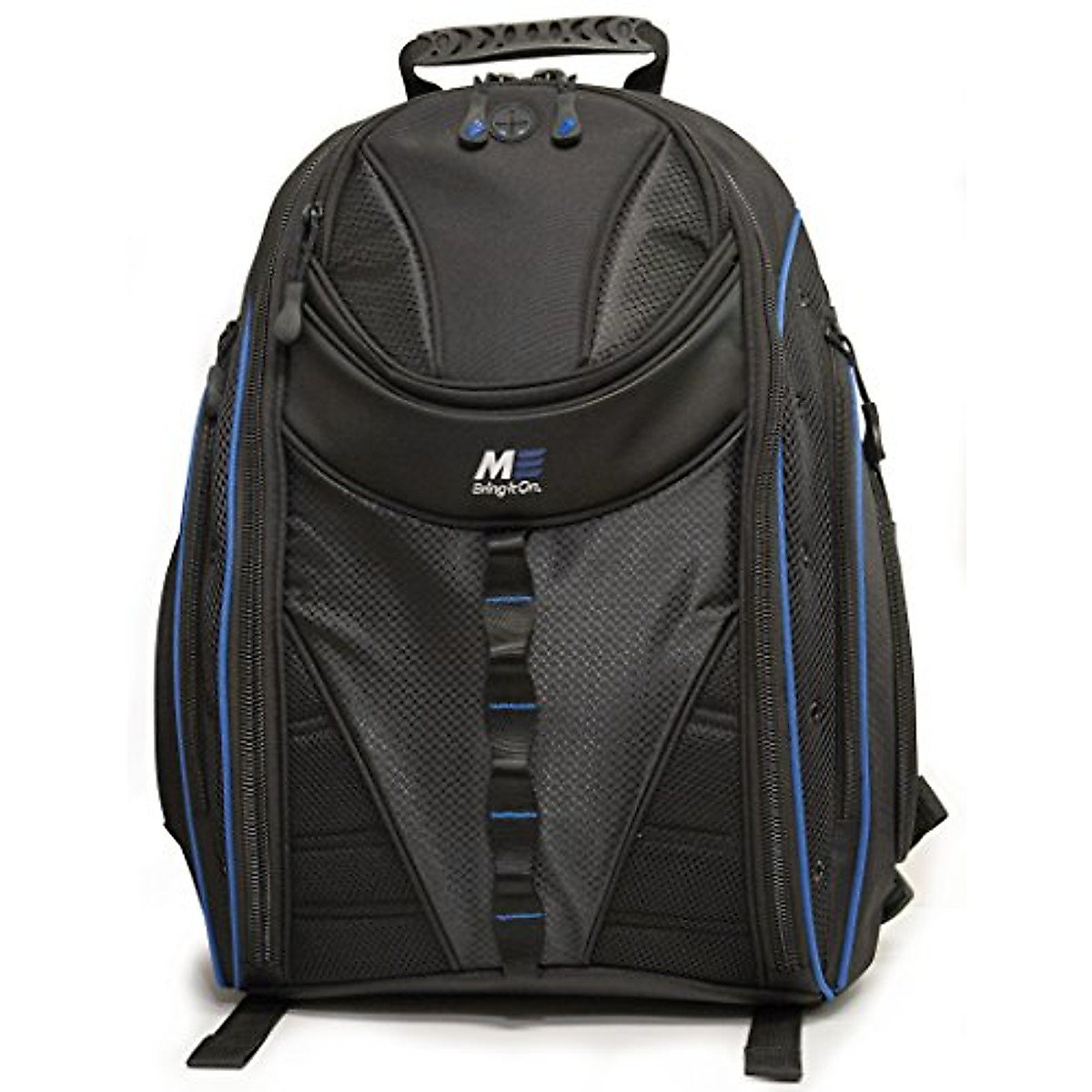 Mobile Edge Black w/Blue Trim Express Laptop Backpack 2.0 16 Inch PC, 17 Inch Mac for Men, Women, Students MEBP32, Small (MEBPE32)