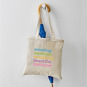 CafePress Amazing Awesome Wonderful Natural Canvas Tote Bag, Reusable Shopping Bag