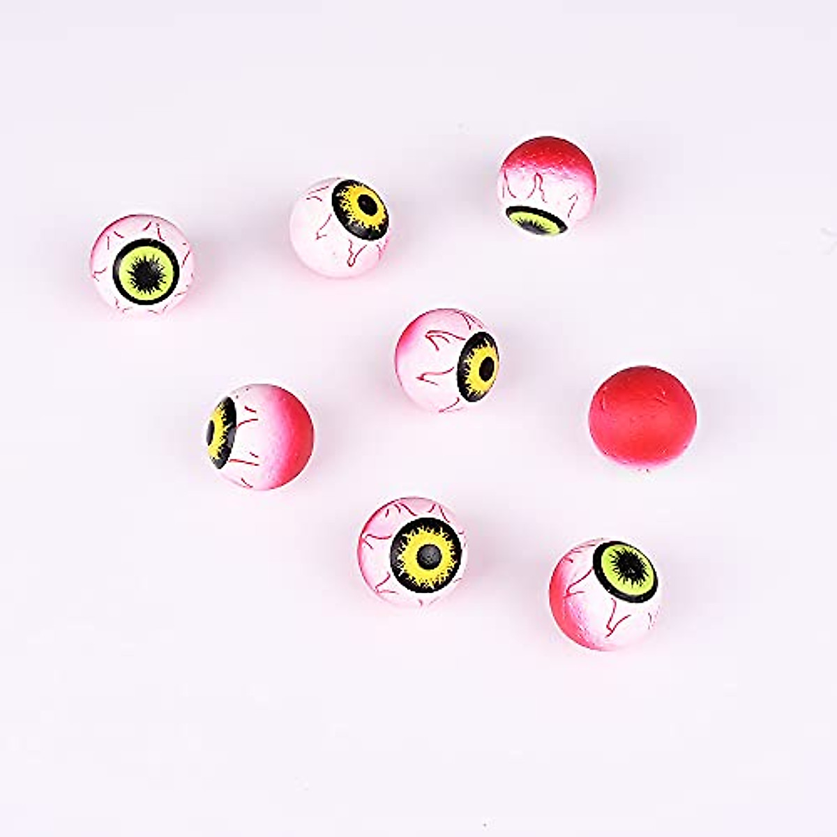 Halloween Party Decorations Supplies Indoor - Fake Eyes Eyeballs Horror Scary Outdoor Stuff 35mm (1.38") 8Pcs Simulation Props Favors