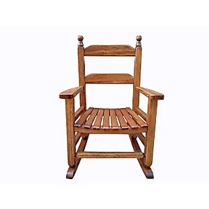 Rocking Rocker - K081NT Durable Natural Child’s Wood Porch Rocker/Outdoor Rocking Chair - Indoor or Outdoor - Suitable for 3-7 Years Old