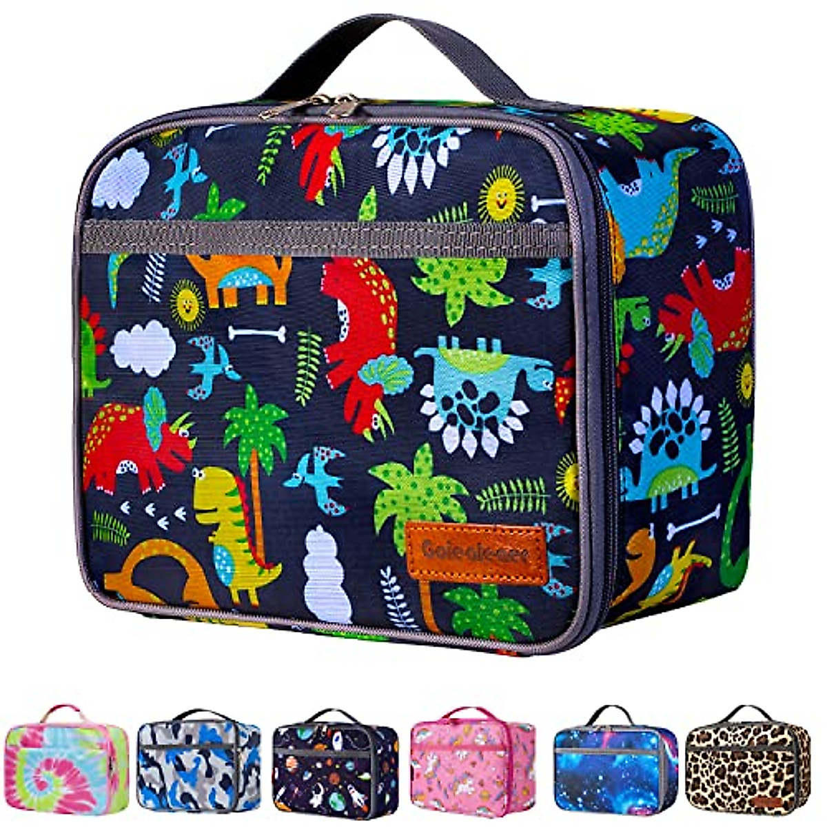 Lunch Bag Kid,Dinosaur Lunch Box For Kids Boys Insulated Lunch Bag For Toddler,Reusable Lunch Bag With Waterproof Liner,Soft Lining Keeps Food Fresh In School Lunchboxes，Small Portable Lunch Bag
