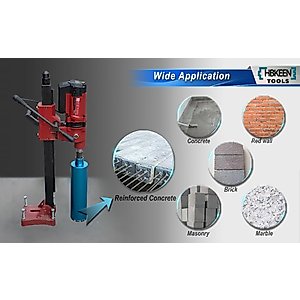 HBKEEN 3 Inch Wet Diamond Core Drill Bits, 14" Drilling Depth Core Drill Bit, 1-1/4"-7 Thread Core Drill Bit for Concrete, Reinforced Concrete, Brick, Block, Core Bit with Laser-Welded Mesh Segments
