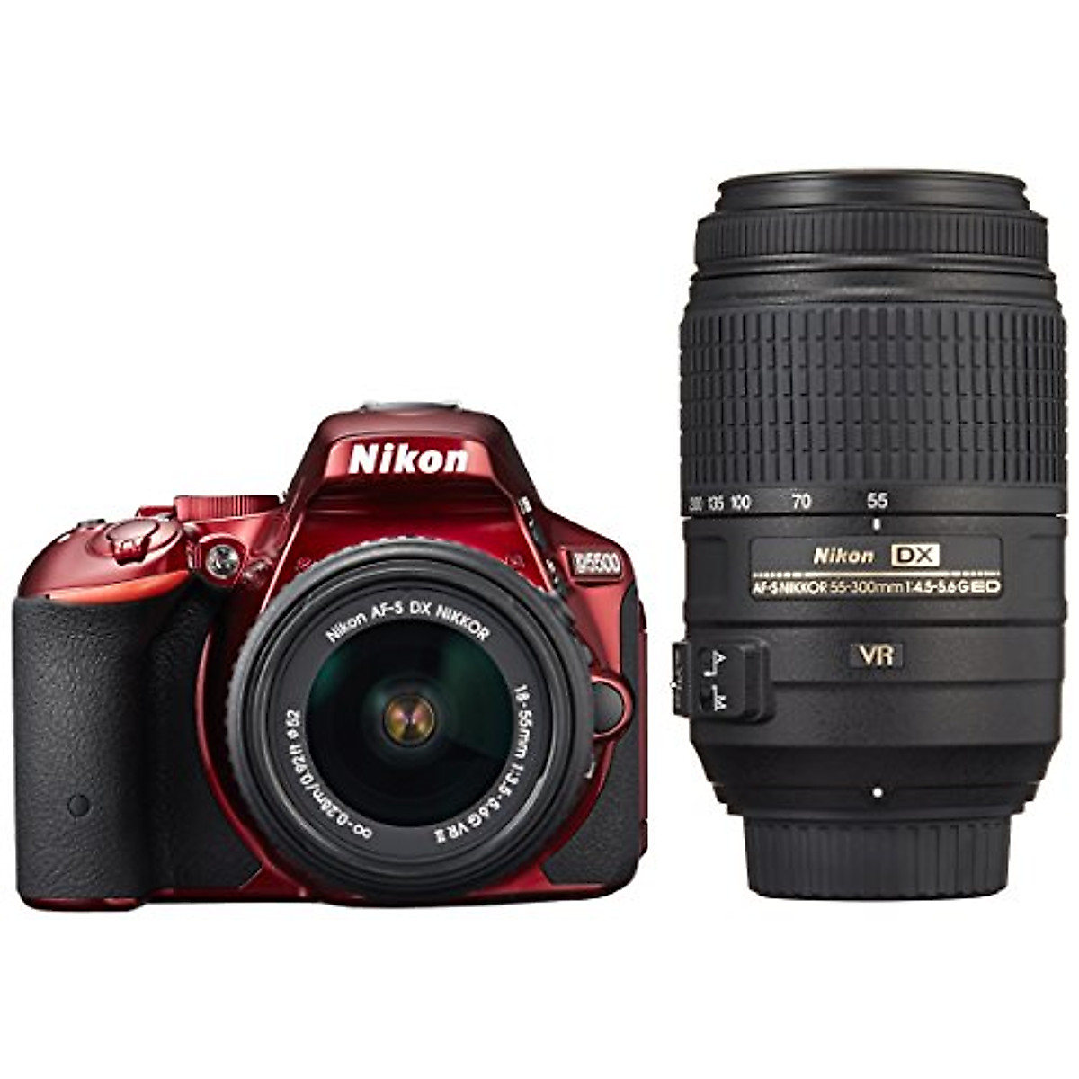 Nikon Digital SLR Camera D5500 Double Zoom Lens Kit Black - International Version (No Warranty)