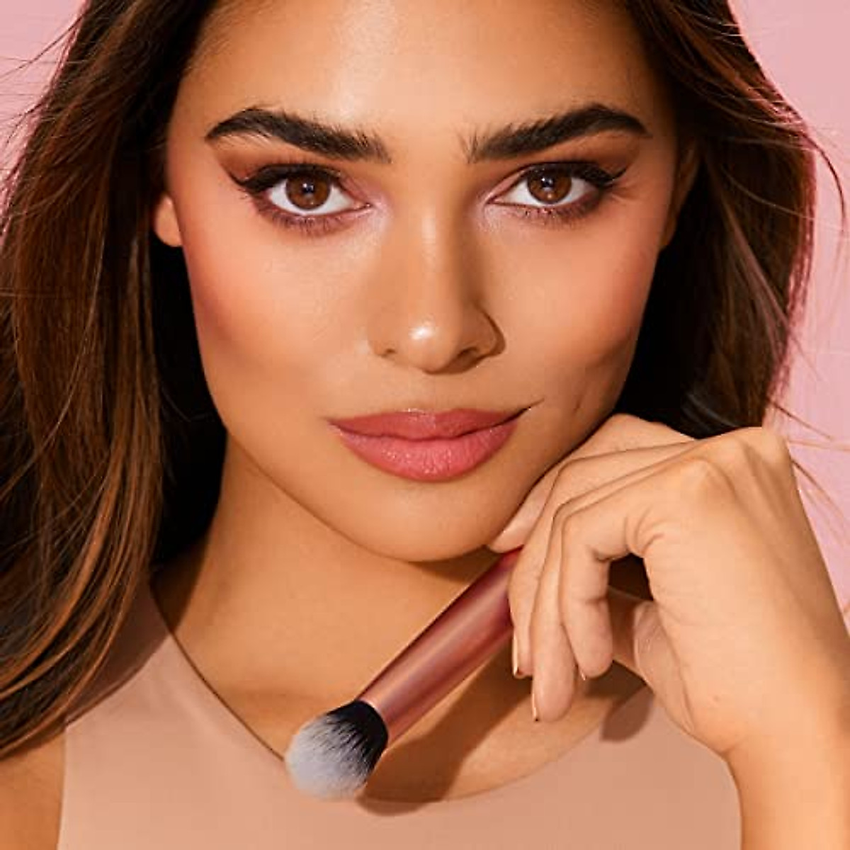 Real Techniques Makeup Brush Set with 2 Makeup Sponge Blenders, For Eyeshadow, Foundation, Blush, and Concealer, UltraPlush Synthetic Bristles, 6 Piece Makeup Brush Set (Pack of 2)