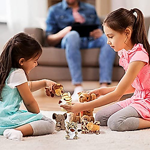 Small Stuffed Animals Bulk, Cute Stuffed Animal Keychains Bulk, Safari Stuffed Animals Plush Toy Elephant Giraffe