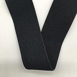 Sold_By_Cheapnwork Mens Braces Suspenders Black 50mm (Width) X Back Heavy Duty Biker Snowboard Trousers Elastic Tuxedo Pant