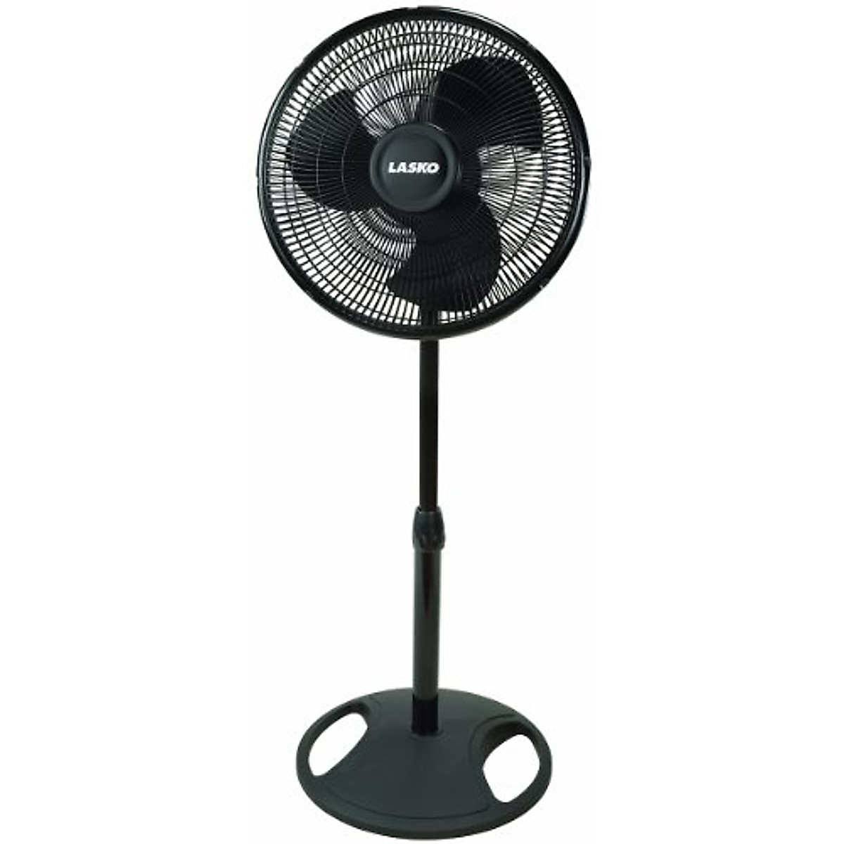 Lasko FBA_2521 Oscillating Adjustable 16-inch Standing Pedestal Fan for Indoor, Bedroom, Living Room, Home Office & College Dorm Use, 1-Pack, Black Basic