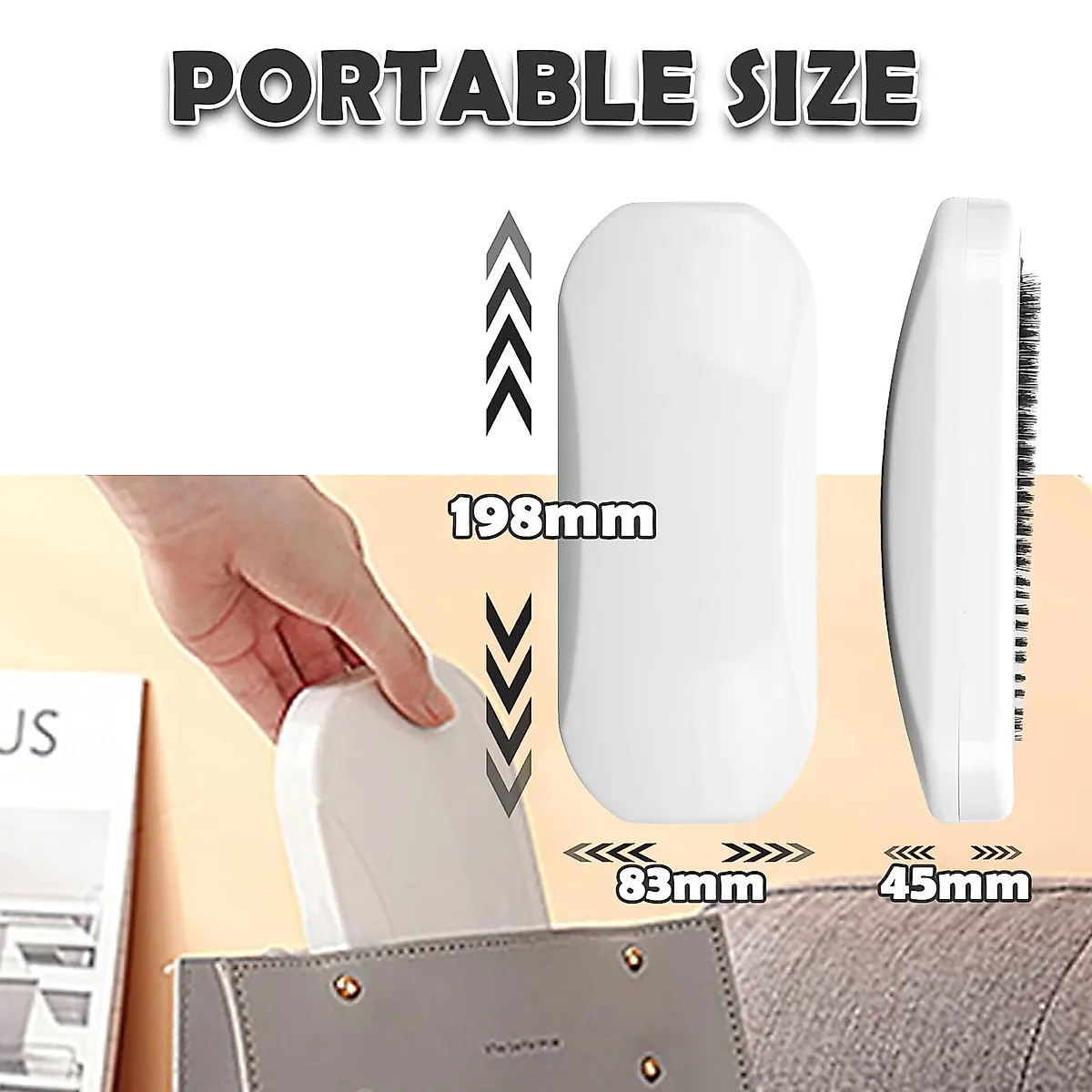 Handheld Crumb Sweeper, Reusable Handheld Crumb Sweeper Home Soft Hair Debris Collector for Servers, Crumber Tool for Table Mat Bed Sheets Sofa cleansings Brush