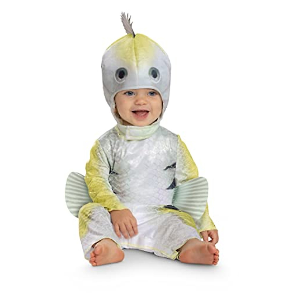 Flounder Infant Costume, Official Disney The Little Mermaid Live Action Costume Outfit, Size 12-18 months