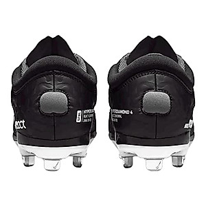 Nike Women's Hyperdiamond 4 Elite Softball Cleats (Black/Dark Grey/Barely Volt/White, us_Footwear_Size_System, Adult, Women, Numeric, Medium, Numeric_8)