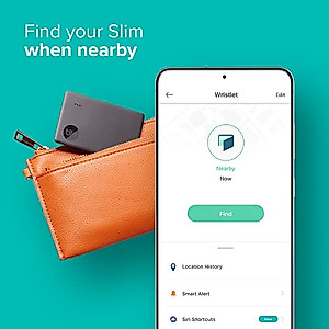Tile Slim 1-Pack. Thin Bluetooth Tracker, Wallet Finder and Item Locator for Wallet, Luggage Tags and More; Up to 250 ft. Range. Water-Resistant. Phone Finder. iOS and Android Compatible.