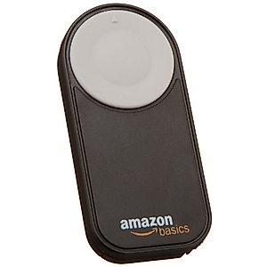 Amazon Basics Wireless Remote Control for Canon Digital SLR Cameras (for specific canon cameras), 0.28" x 1.10" x 3.36"