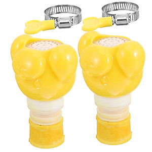 Gogogmee 2pcs Rotatable Faucet Extenders Sink Nozzle for Basin Gel Nail Polish Over Toilet Storage Sink Faucet Extension Anti-splash Faucet Extenders Child Pvc Faucet Head Cartoon