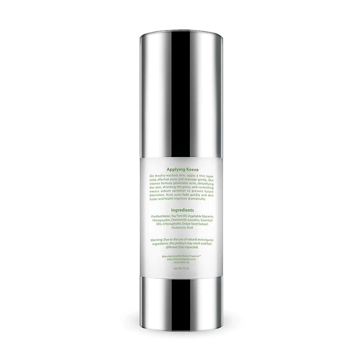 Tea Tree Oil Acne Serum - Perfect for Blemishes, Spots, Scars, Bacne, Pimples, Blackheads, Whiteheads with Natural & Organic Ingredients - by Keeva Organics