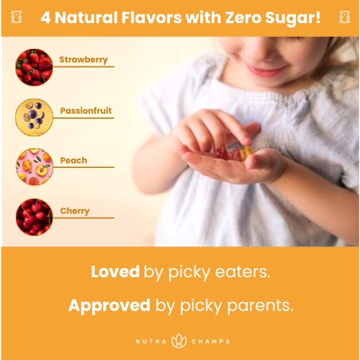 Kids Multivitamin Gummies | Multivitamin for Kids | Sugar Free Kids Vitamins | Vegan & Non-GMO | Gluten Free | Strawberry, Passionfruit, Peach & Cherry | 120 Gummy Vitamins for Kids (2 Pack)