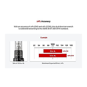 TEKTON 1/4 Inch Drive Dual-Direction Click Torque Wrench (10-150 in.-lb.) | TRQ21101