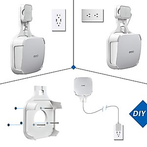 PETIMETI Wall Mount for EERO Pro 6 Mesh WiFi System, Space Saving Wall Mount Bracket for EERO Pro 6 Router with Cord Management and Easily Moved(3 Pack)