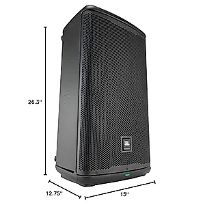 JBL Professional EON712 Powered PA Speaker, Loudspeaker with Bluetooth, 12 inch,1300 Watt, Corded Electric, Black