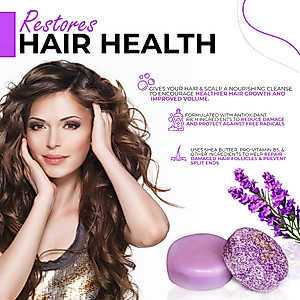 GREEN JOURNEY Lavender Shampoo and Conditioner Bar Set Sulfate-Free, Travel Size, Biodegradable Packaging (2)