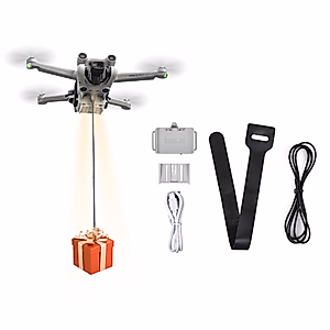 FLYDrone Drone Airdrop System for DJI Mini 4K/Mini 4 Pro/Mini 3 Pro/Mini 3/Mini SE/Mini 2/Mini 2 SE Accessories, Payload/Delivery/Transport Drop Release Device for DJI Mini Series Drone