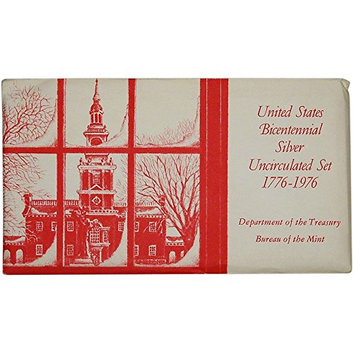 1976 US Mint Silver 3-pc Bicentennial Uncirculated Coin Set OGP Uncirculated