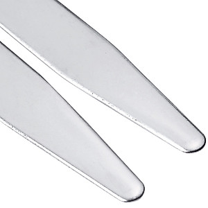 JOVIVI 36pc Stainless Steel Collar Stays in Clear Plastic Box for Mens Dress Shirt, Order The Sizes You Need (2.2")