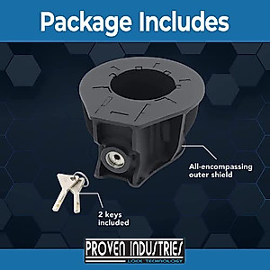 Proven Industries Model PL-5 Fifth-Wheel Kingpin Lock, Heavy-Duty Coupler Lock, Made in The USA