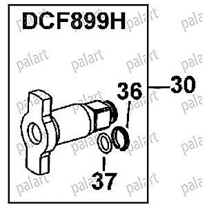 1/2'' N415875 replacement Fits 18V 20V MAX XR Dewalt Black & Decker impact wrench anvil assembly DCF899HB type1-3,DCF899HP type1-3.(Not suitable for type 4)