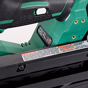 Metabo HPT 18V MultiVolt™ Cordless Framing Nailer Kit | Accepts 2-Inch up to 3-1/2-Inch Clipped & Offset Round Paper Strip Nails | 30 Degree Magazine | NR1890DCS