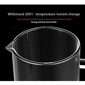 ElephantNum TIMEMORE French Press Coffee Maker Double Filter Mesh 600ml